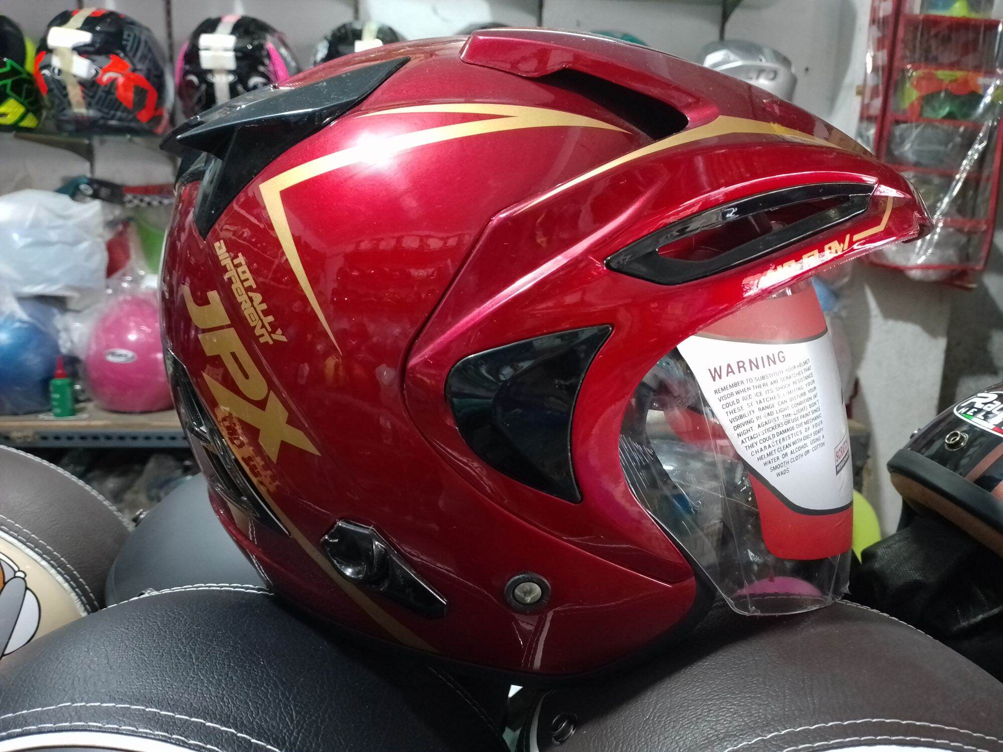 helm jpx helmet warna merah SNI | Lazada Indonesia