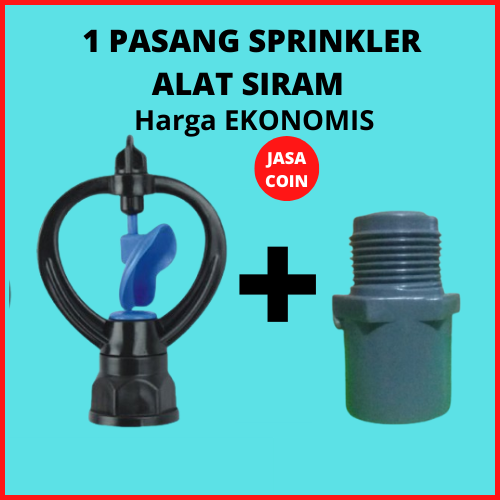 Sprinkler Air Taman 3/4" PVC Model Kupu-Kupu Sprinkle + sokdrat Alat ...