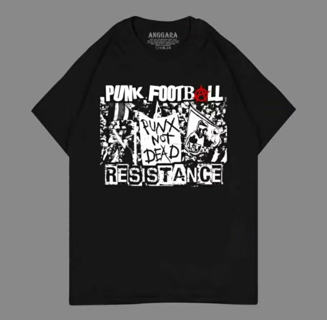 KAOS PUNK FOOTBALL RESISTANCE PUNK NOT DEAD | Lazada Indonesia