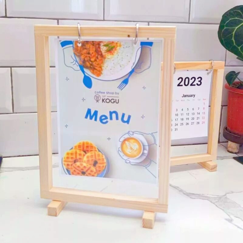 stand gantung menu/kalender/no meja cafe | Lazada Indonesia
