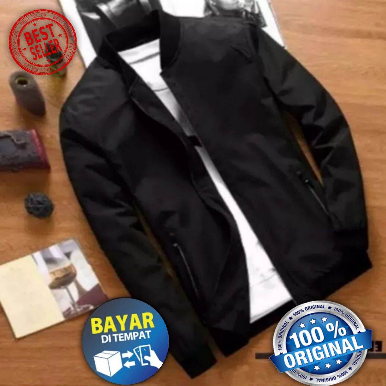 Bomber Casual - Jacket Parasut Pria Distro - Jacket Polos Cowok terbaru ...