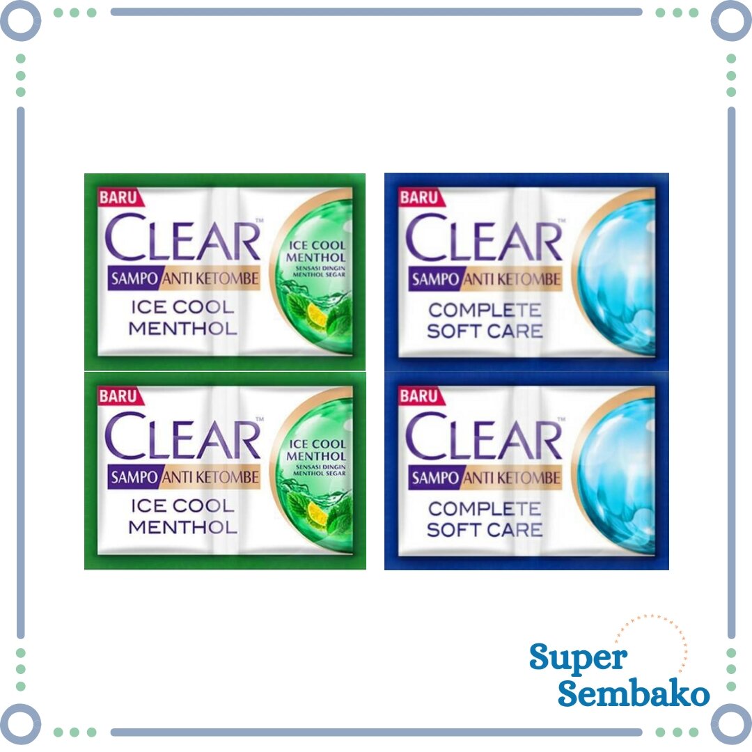 SHAMPO CLEAR ANTI KETOMBE RENCENG ISI 12 SACHET | Lazada Indonesia