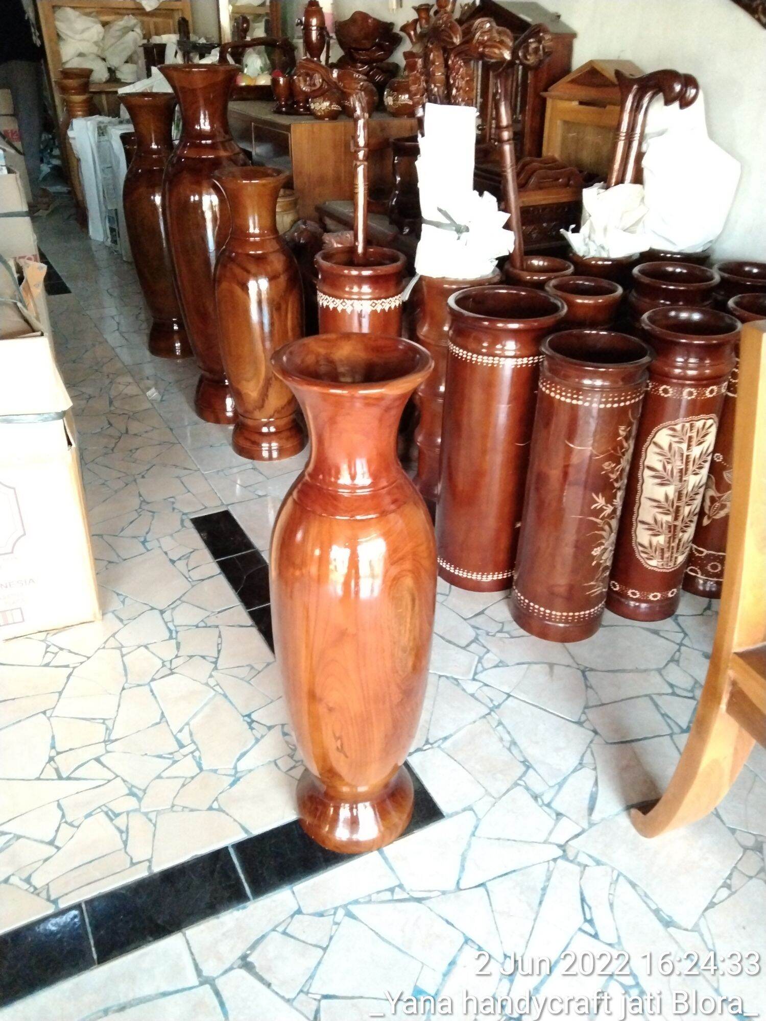 vas guci dari bhn kayu jati | Lazada Indonesia