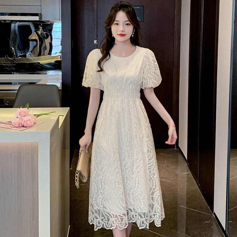 Klik Dress Korean Lace Mewah Elegant Malam Formal Rapi Dinner Party ...