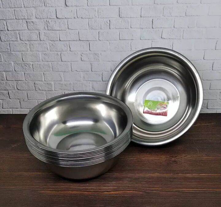 ASSAMIR- 12 Pcs Mangkok Stainless Steel/ Mangkuk Kobokan/ Mangkok ...
