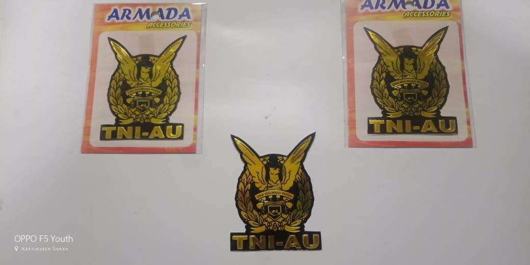 Stiker PVC TNI AU | stiker kilap TNI AU | Stiker motor TNI AU | Stiker ...