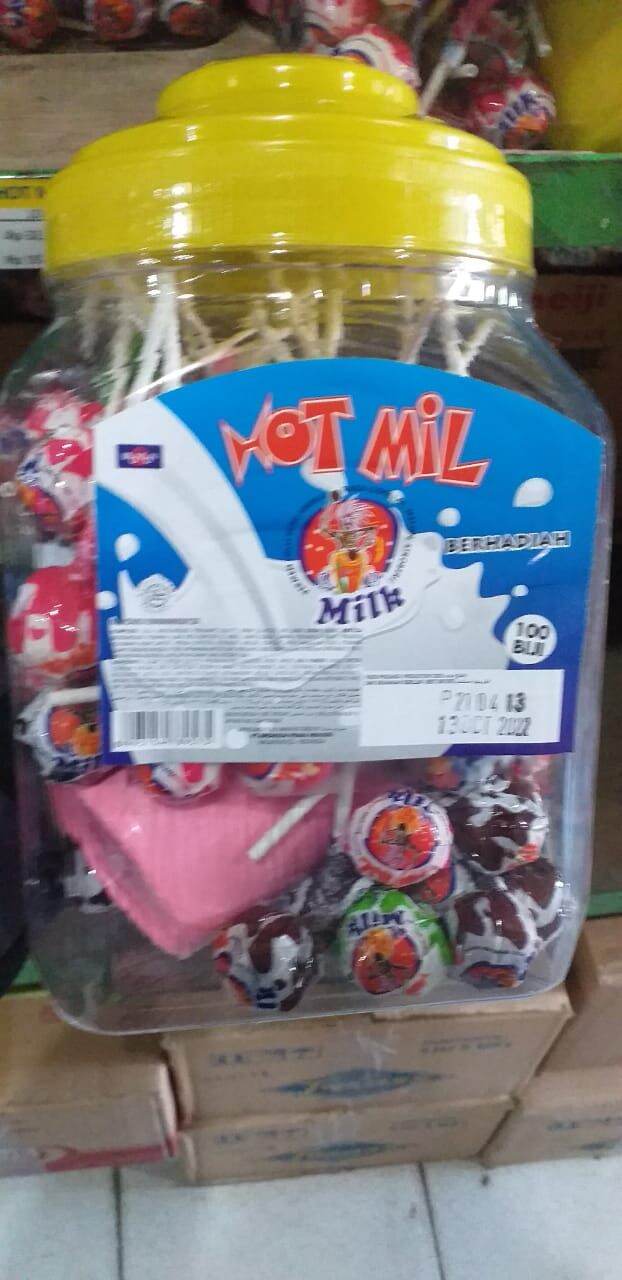 permen gagang.HOT MILK.[ isi 100 pcs ] | Lazada Indonesia
