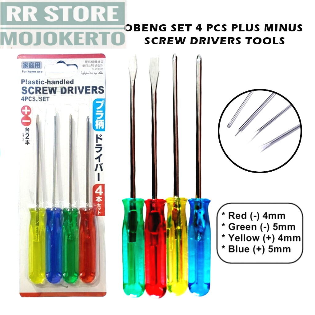 OBENG BELIMBING 4 PCS / OBENG SET 4 PCS | Lazada Indonesia