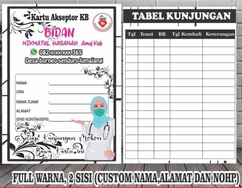 Kartu Akseptor KB isi 100 pcs | Lazada Indonesia