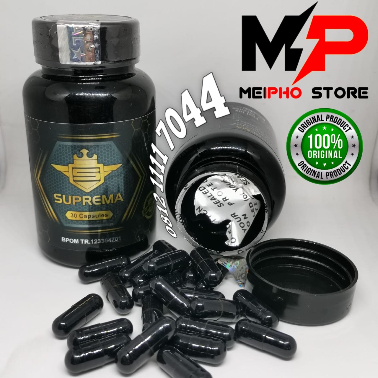 Suprema Kapsul Herbal Asli Kuat Pria + Multivitamin Pembesar Obat Vital ...