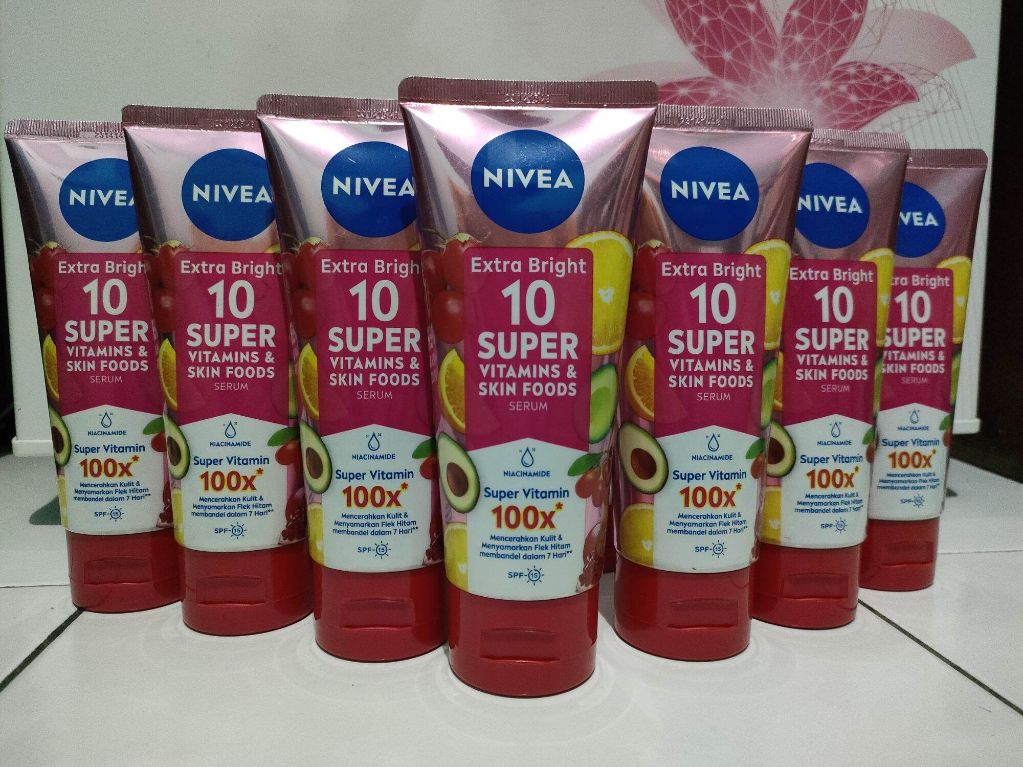 Nivea Body Serum Extra Bright 10 Super Vitamin & Skins Foods 180ml ...