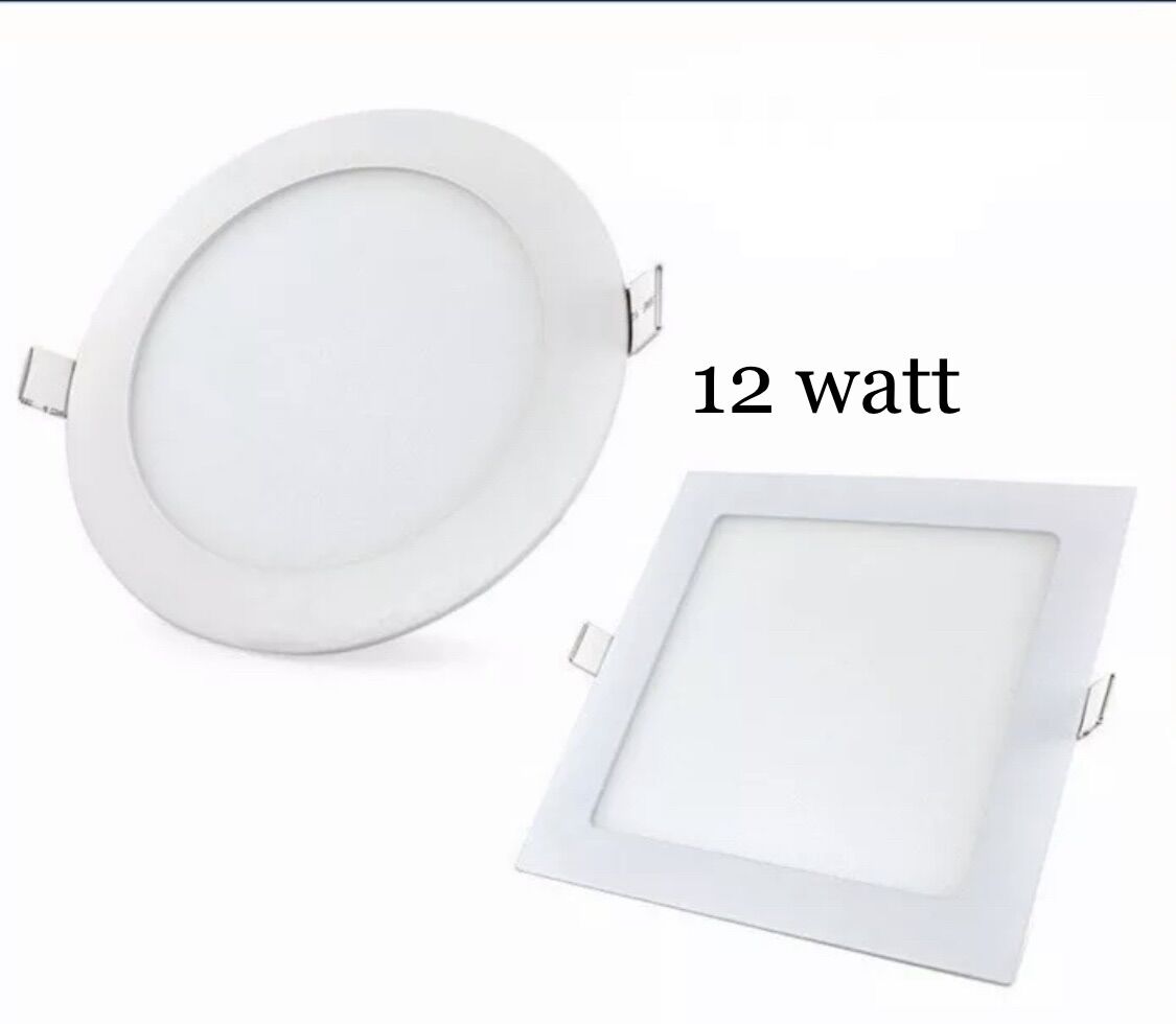 Downlight led panel 12 watt 12w bulat kotak / lampu led panel tanam ...