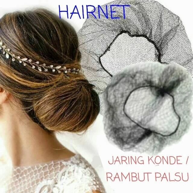 JARING RAMBUT PALSU HAIRNET KONDE JALA RAMBUT PALSU KONDE CEPOL ...