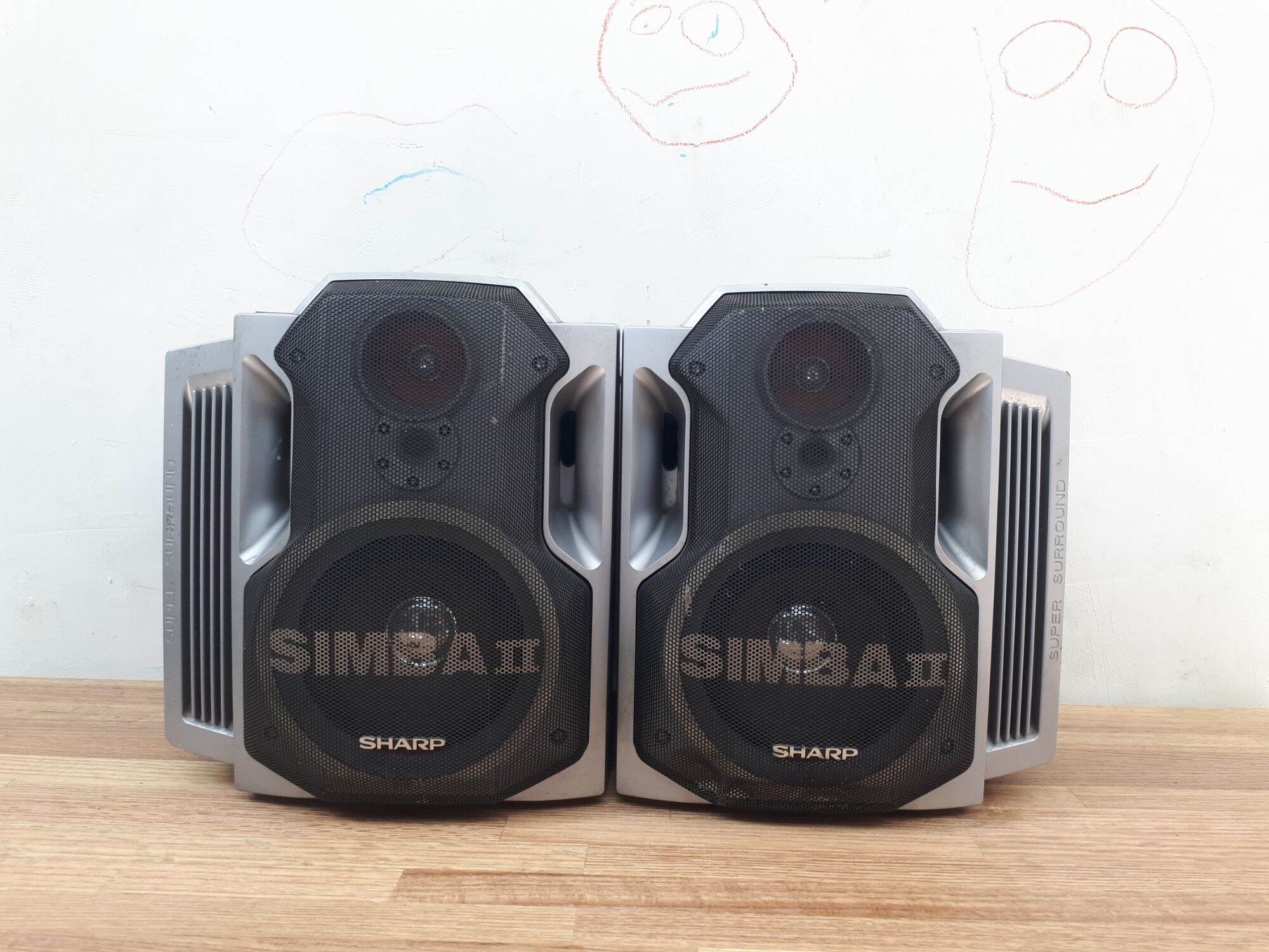 speaker pasif sharp simba 2pcs 5inch (second ) | Lazada Indonesia