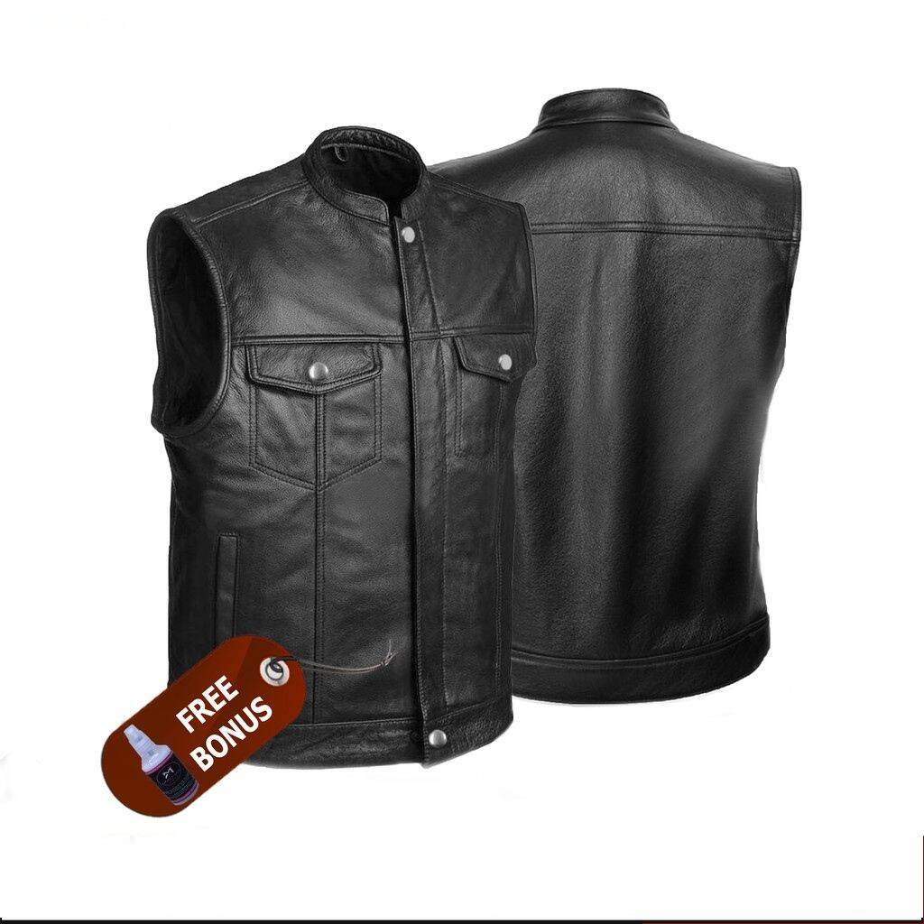 Rompi Kulit Vest Kulit Bikers Motor Touring | Lazada Indonesia