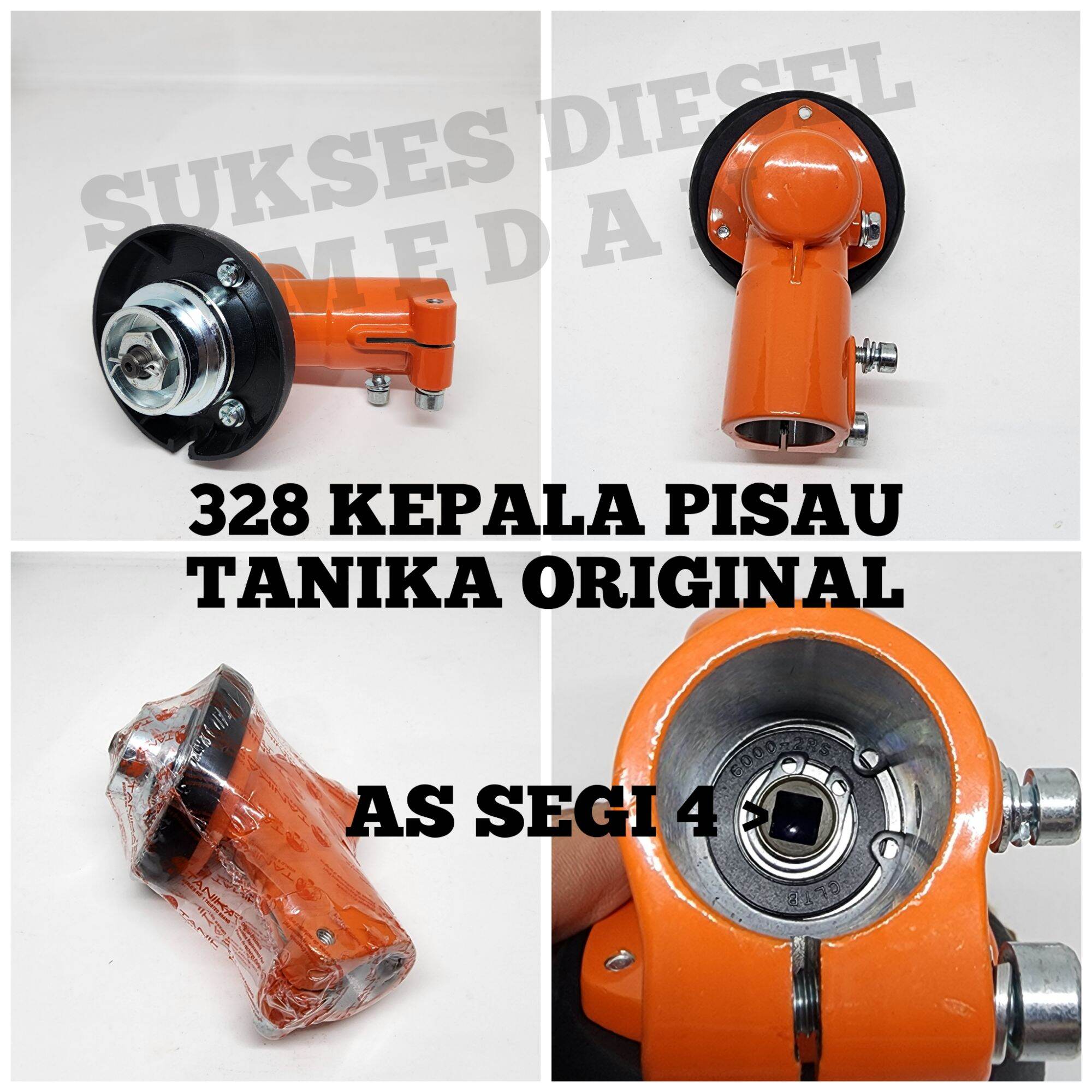 318 328 338 Turbo Gear Case Kepala Pisau Mesin Potong Rumput Model Mur ...