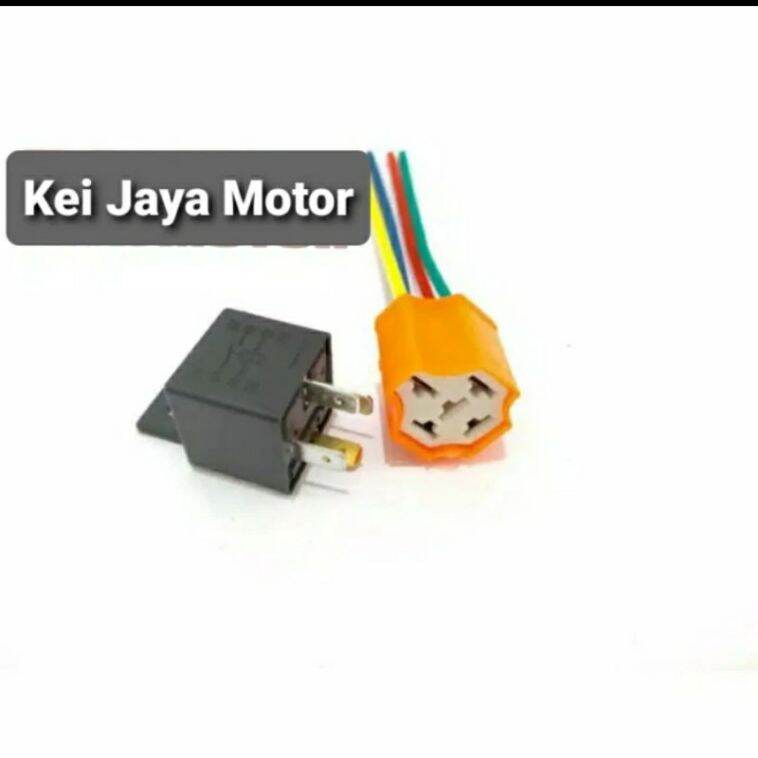 Relay Kaki 4 12V + Soket Relay Keramik H4 Hella Original | Lazada Indonesia