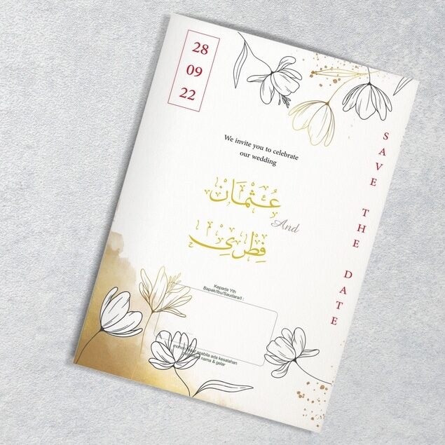 undangan pernikahan kitab kuning ala santri unik murah elegan jasmine ...