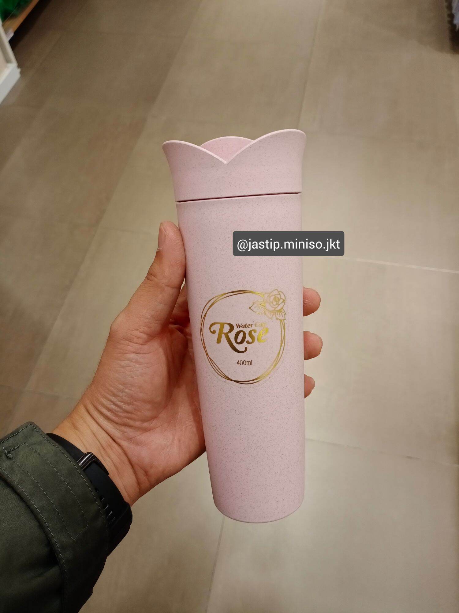 MINISO 🆕 Botol Minum model Rose 400ml | Lazada Indonesia