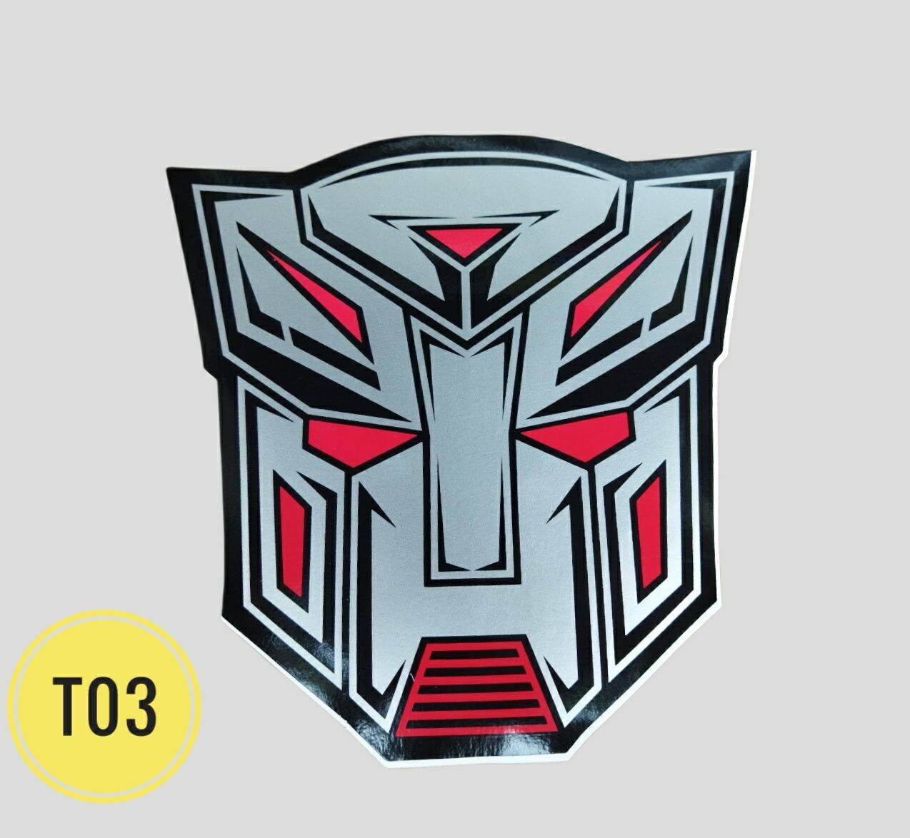 stiker dashbor motor jumbo transformer, stiker visor, kaca, tembok dll ...