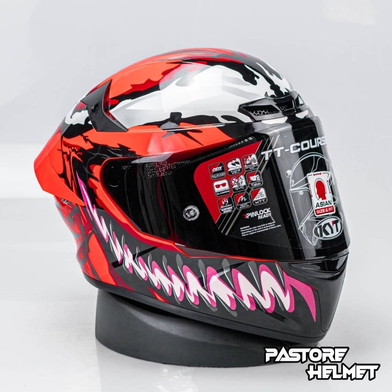Helm KYT TT Course Marvel Carnage / TTC Carnage / Produk Original KYT ...