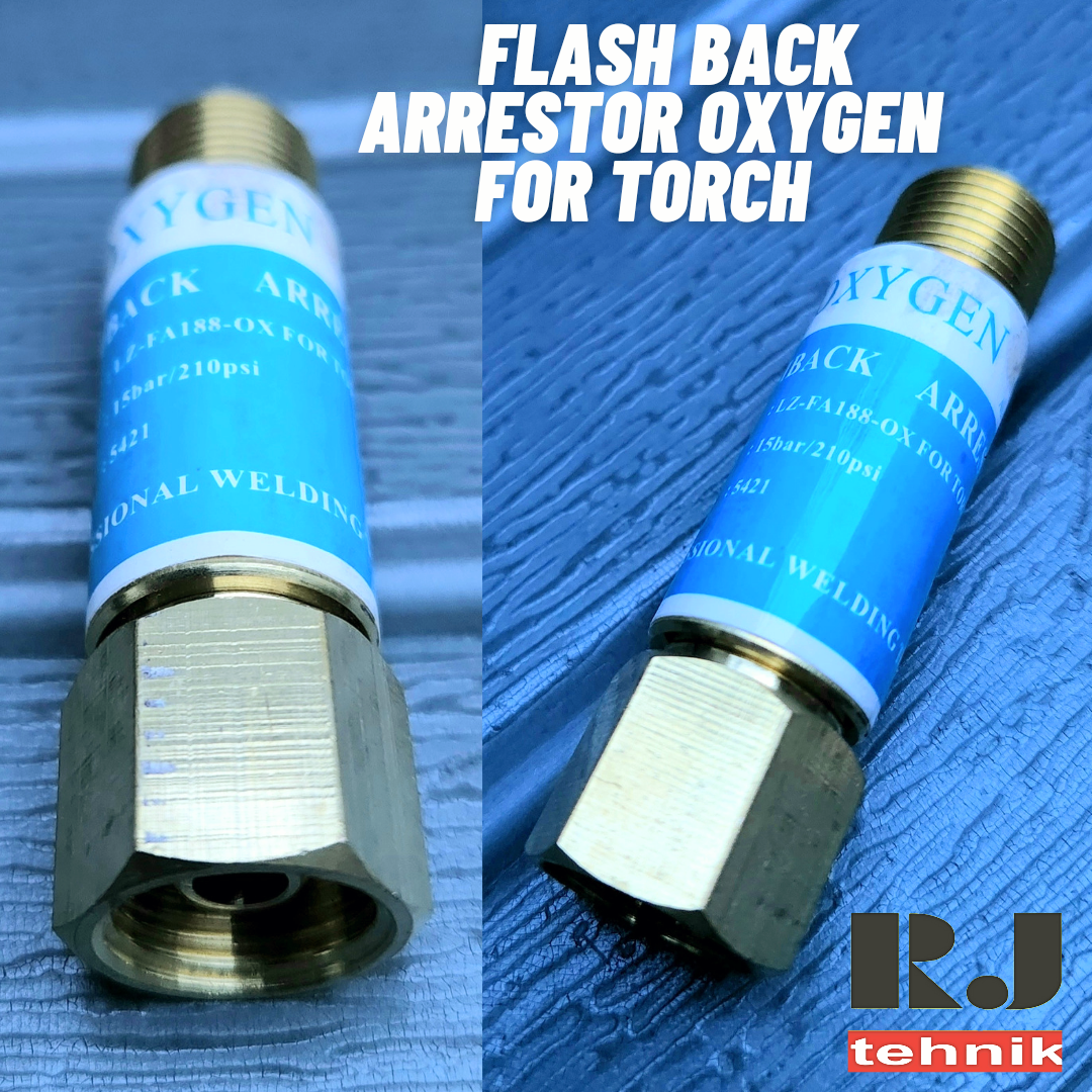 Flashback Arrestor Oxygen Flash Back For Torch Oxygen Biru 3/8" | Lazada Indonesia