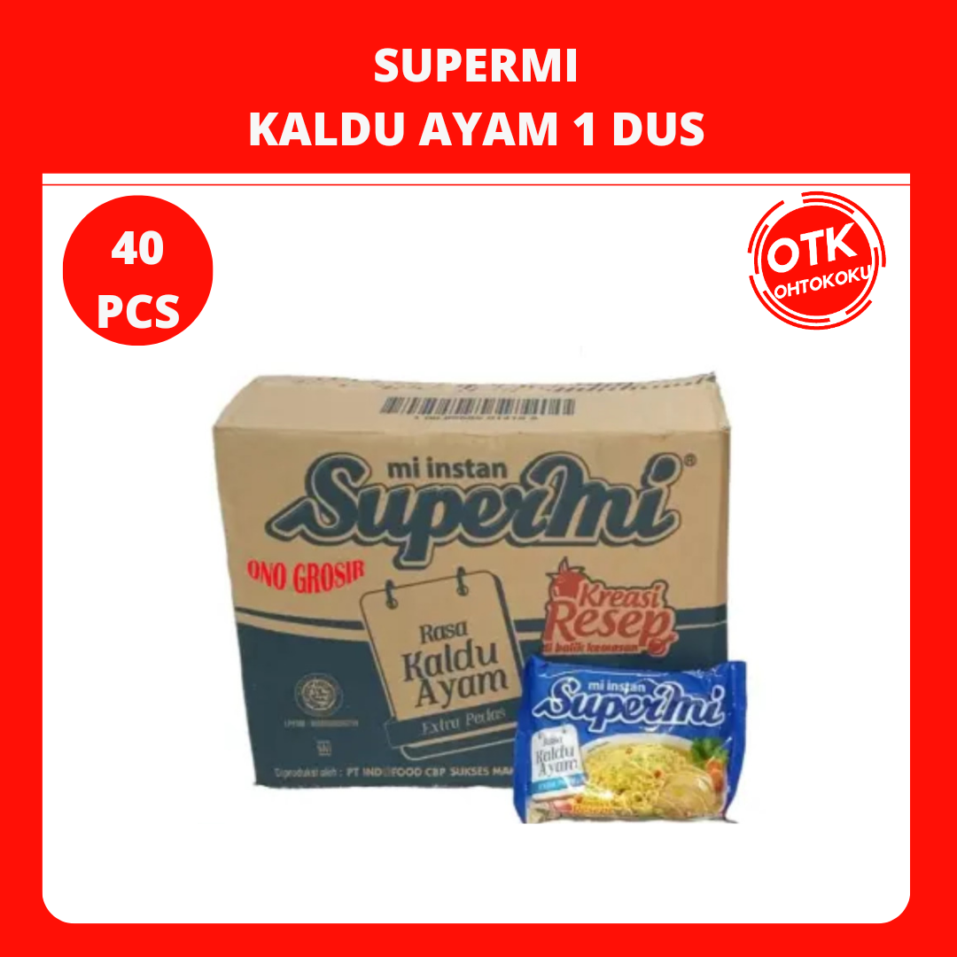 Supermi Mi Instan Kaldu Ayam 1 Dus x 40pcs | Lazada Indonesia