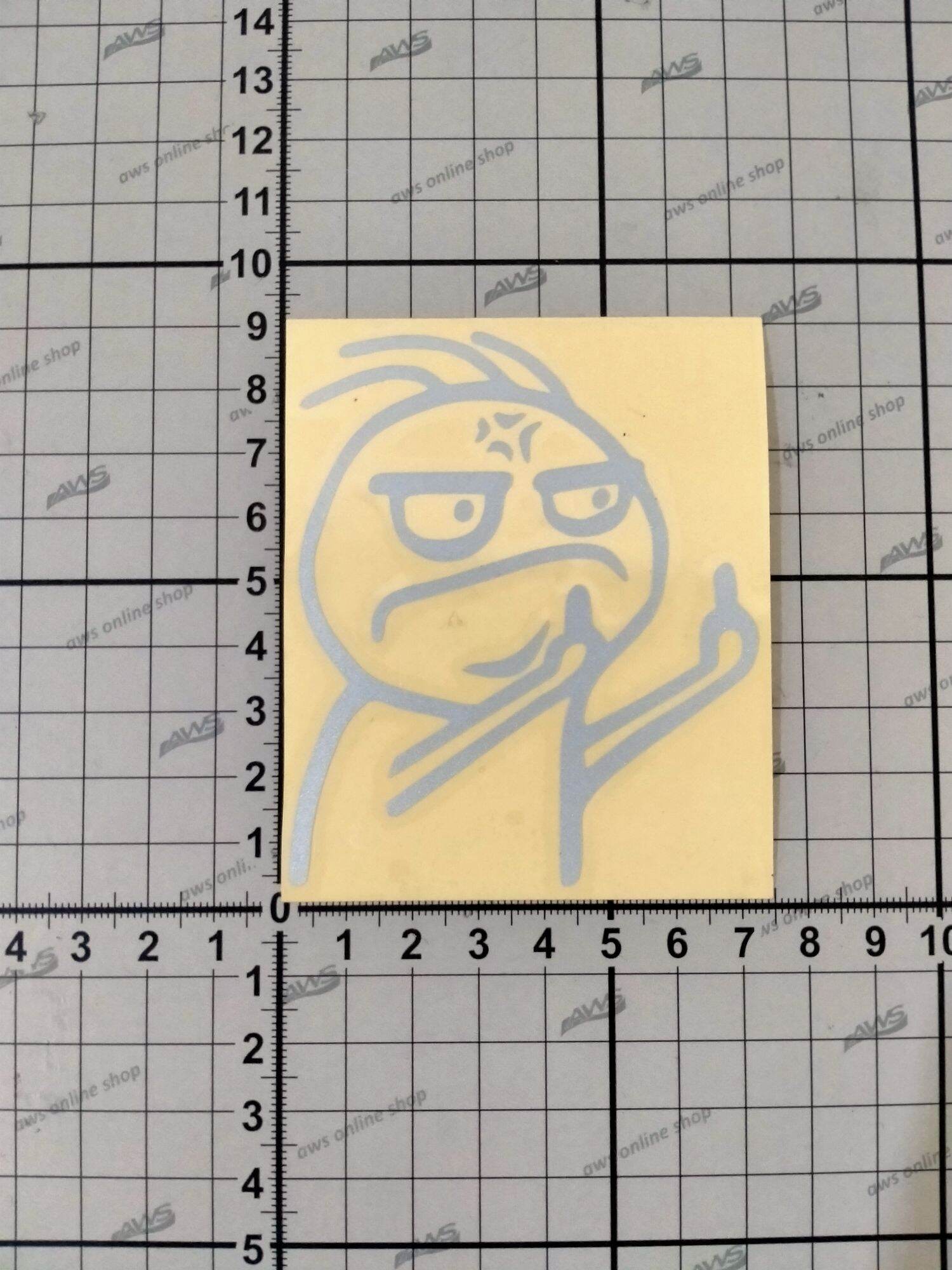 Sticker Middle Finger Fucek Animasi 3 | Lazada Indonesia