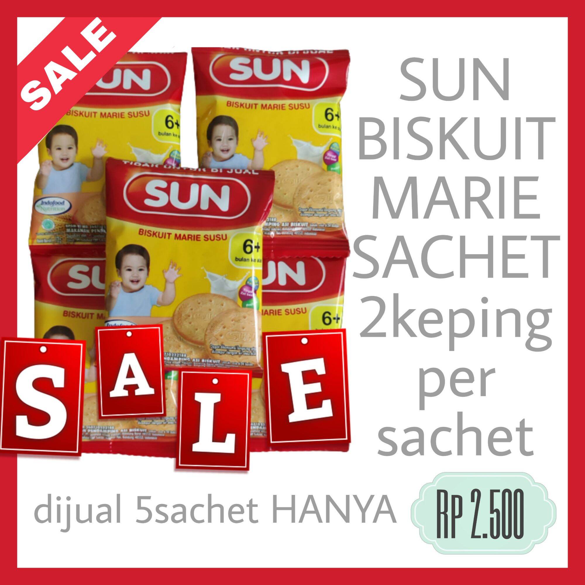 SUN Biskuit Marie Sachet 5pax | Lazada Indonesia