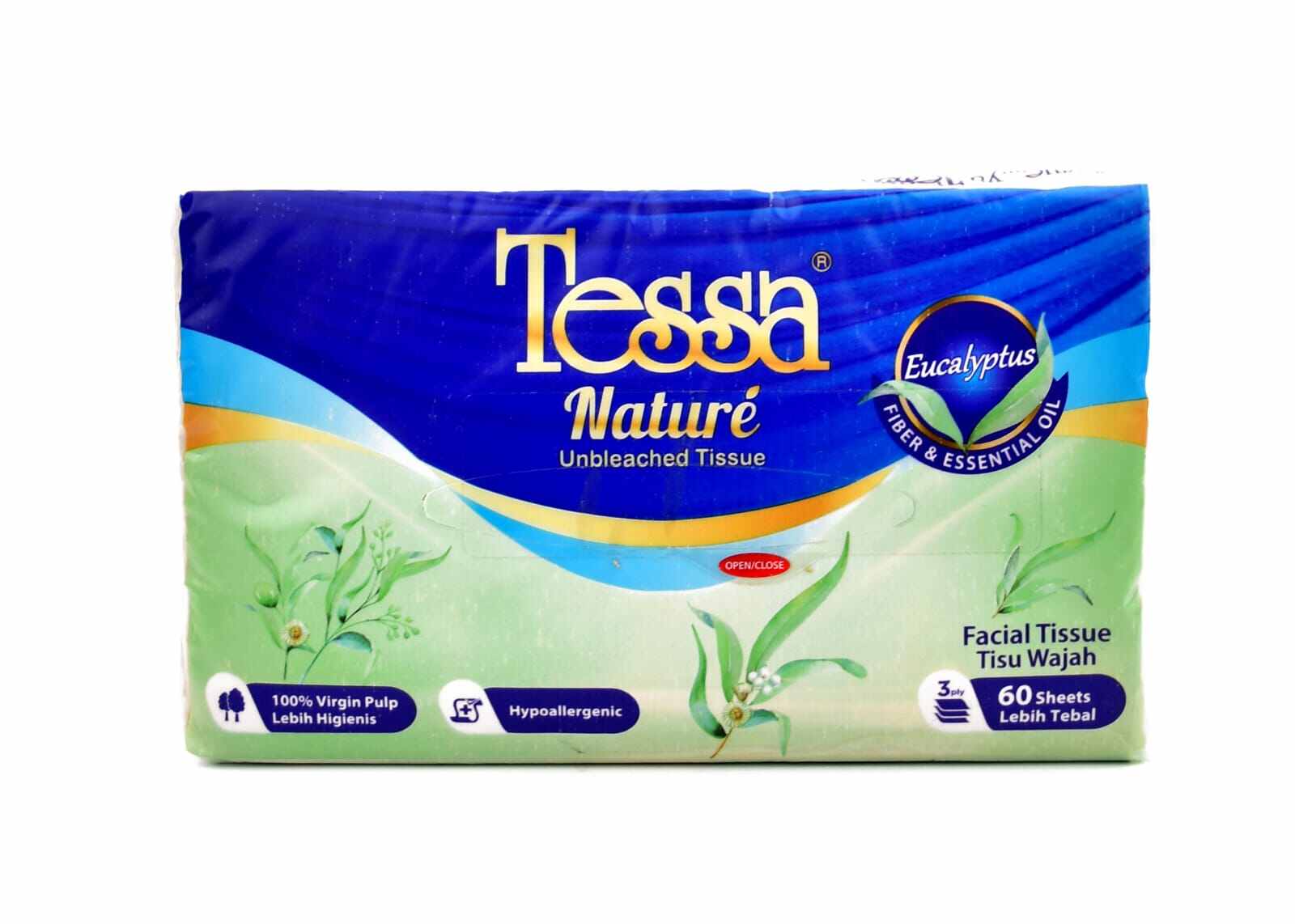 Tissue Tessa Nature | Tissu wajah | 60 sheet 3 ply lebih tebal | Lazada ...
