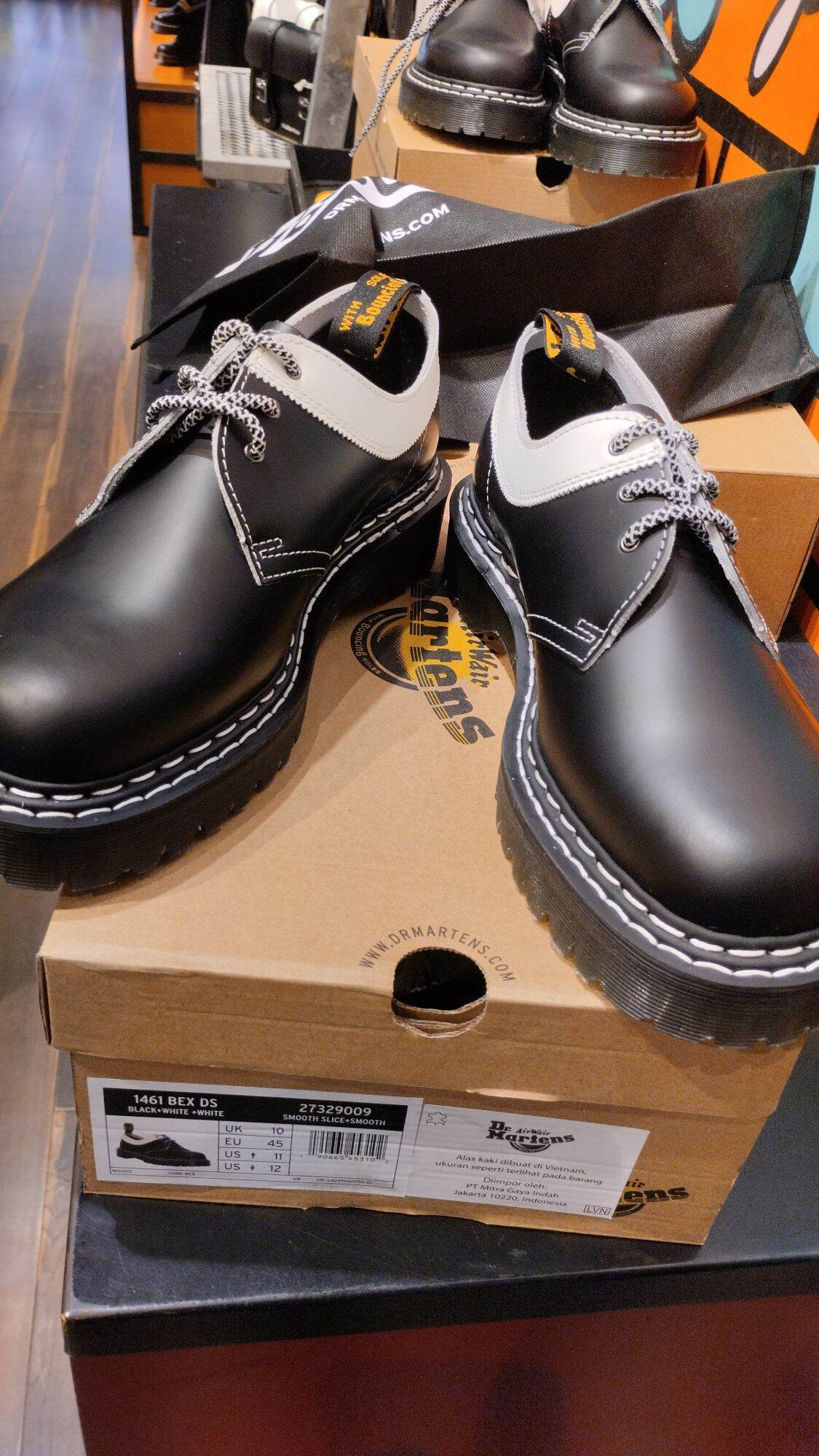 SALE!!! DOCMART DR MARTENS 1461 BEX SNOW BLACK WHITE 36 - 45 NEW ...