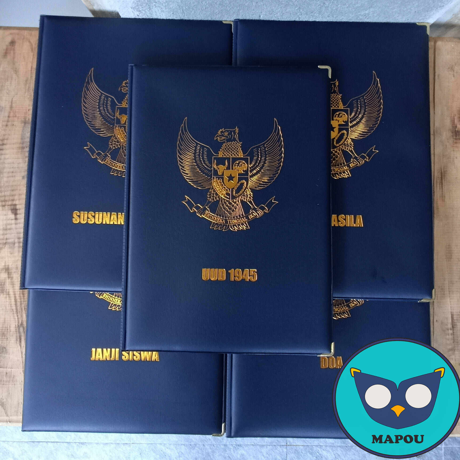 Map Upacara, Map Upacara Bendera Biru Dongker (Satu Set 5 PCS) | Lazada ...