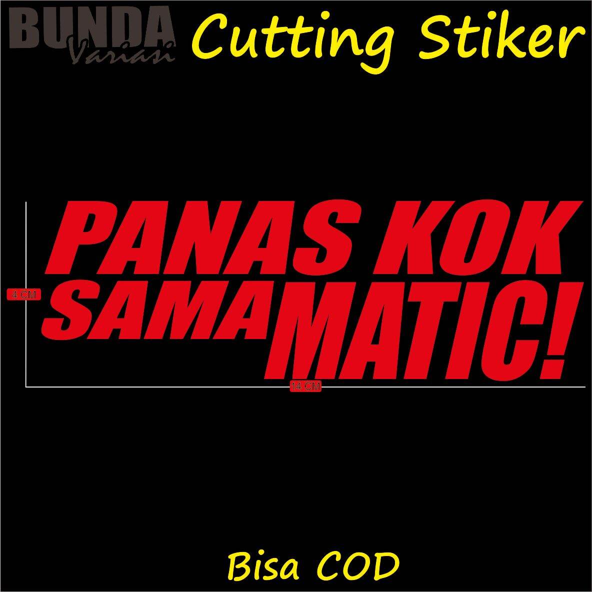stiker panas ko sama matic! sticker cutting reflective hologram ...