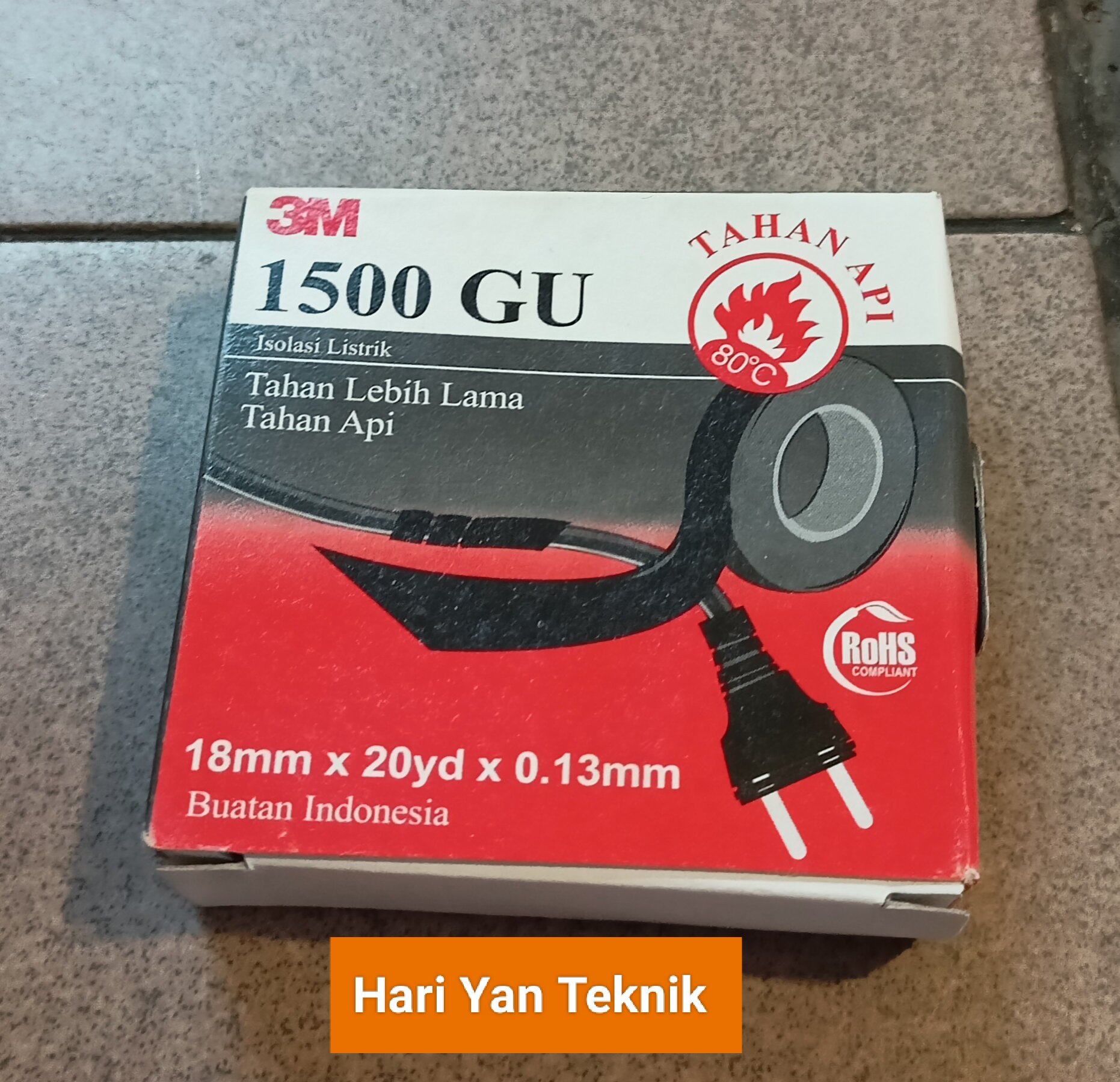 3M 1500 GU Isolasi Listrik Tape | Lazada Indonesia