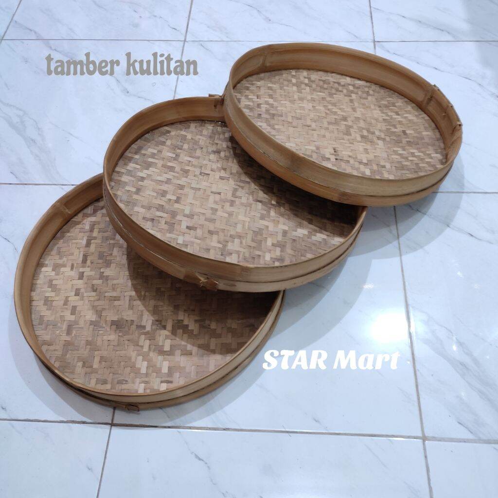 Tampah Bambu Nampan Bambu Anyaman | Lazada Indonesia