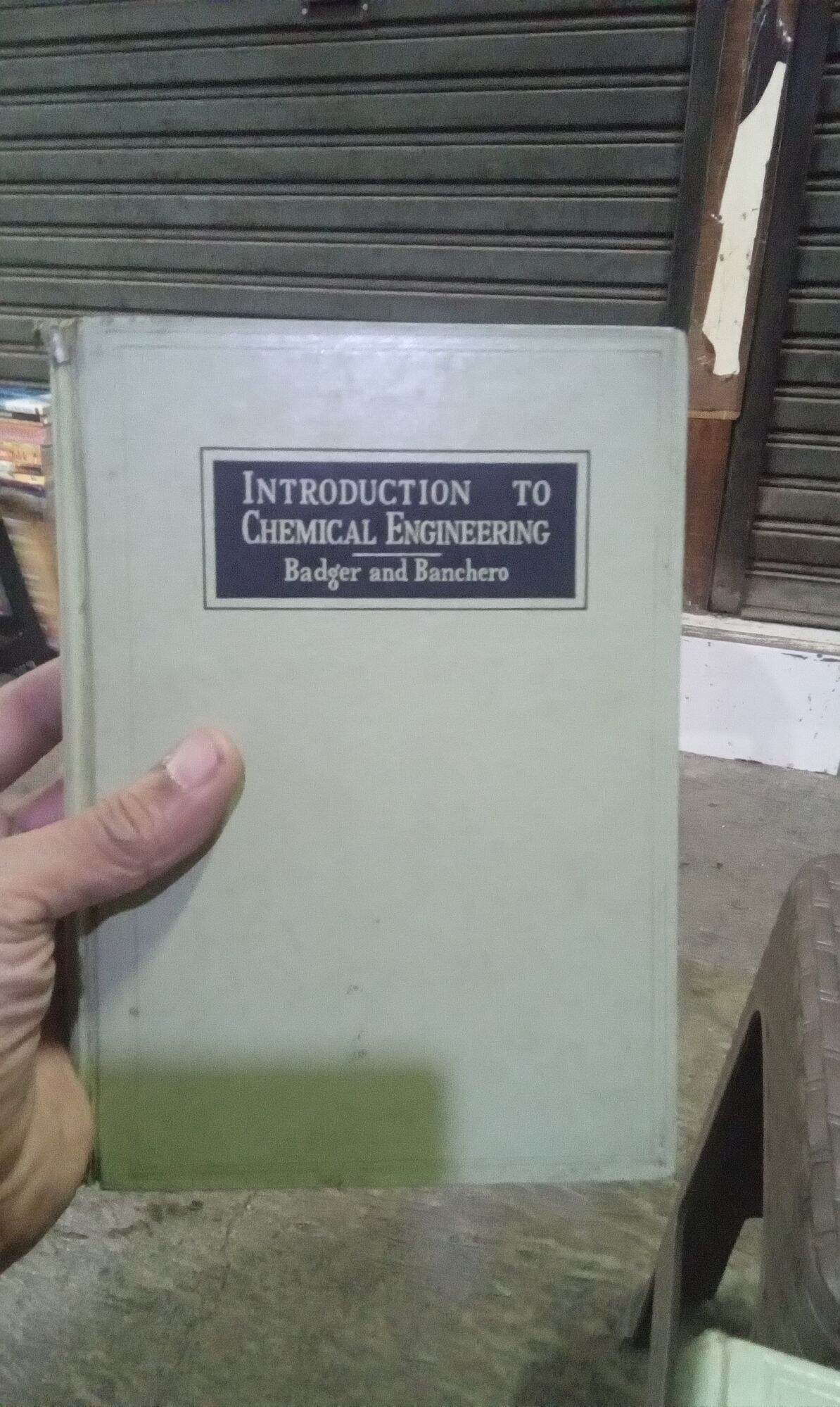 introduction to chemical engineering - Badger and Banchero | Lazada ...