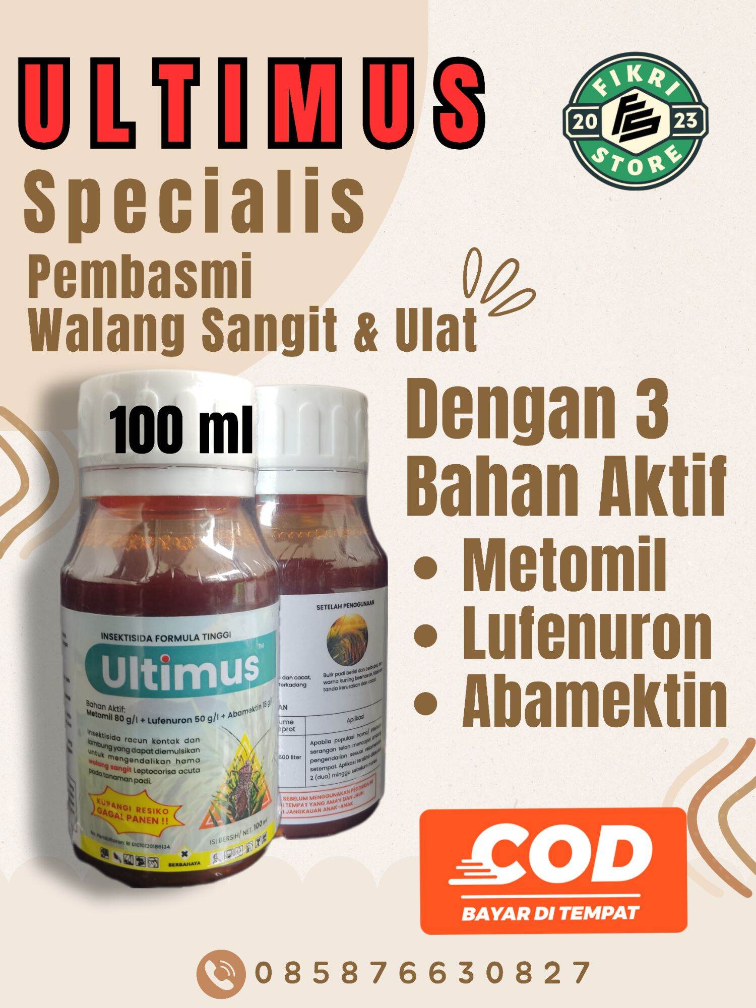 Ultimus Insektisida Walang Sangit dan Ulat | Lazada Indonesia