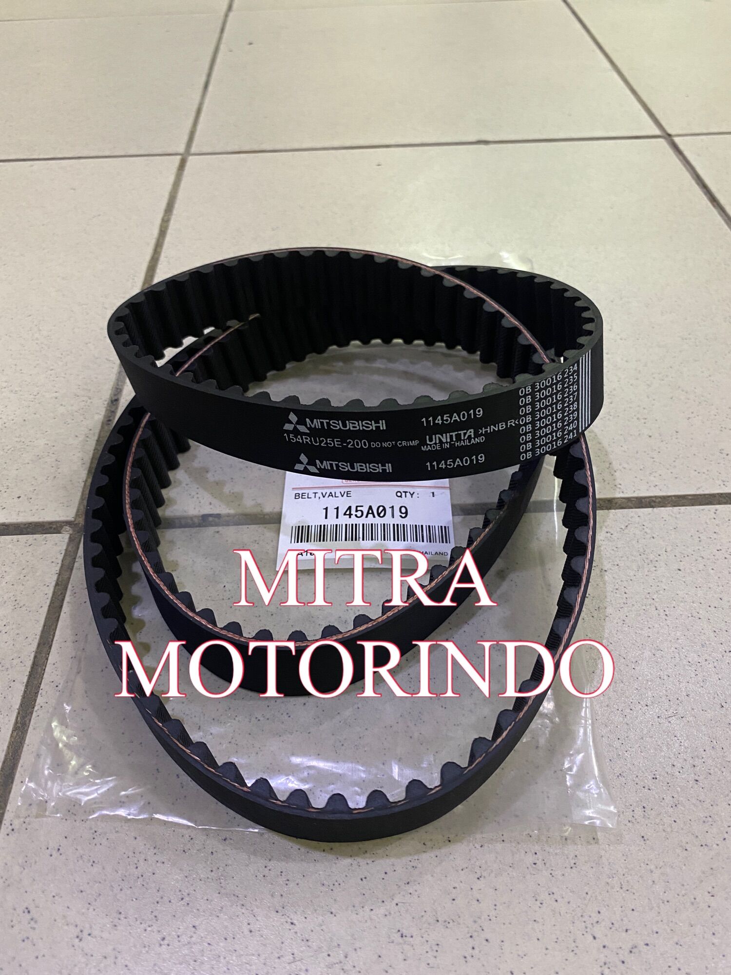 Timing belt panjang mitsubishi pajero sport/triton 1.5cc asli made in ...