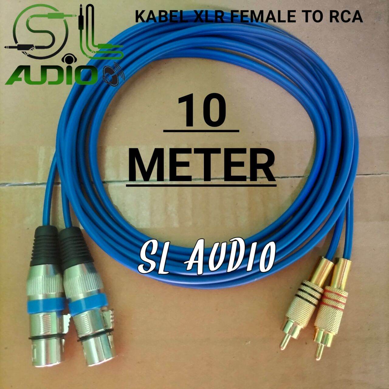 Kabel audio mixer ke power ampli / speaker aktip panjang 10 meter jack ...