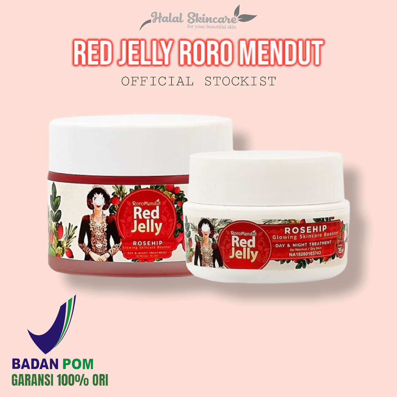 RORO MENDUT Red Jelly Glowing Asli Skincare Original BPOM | Lazada ...