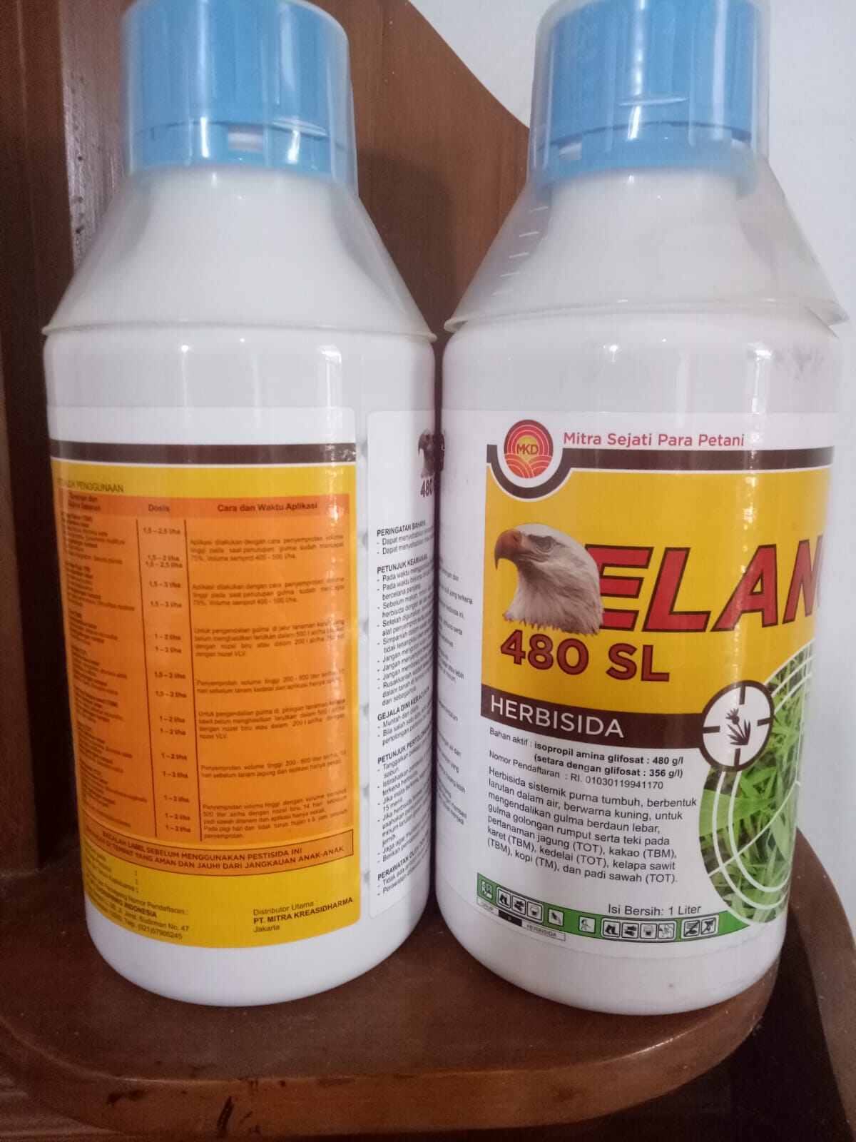 Elang 480sl herbisida basmi rumput liar dan gulma netto 1 liter ...