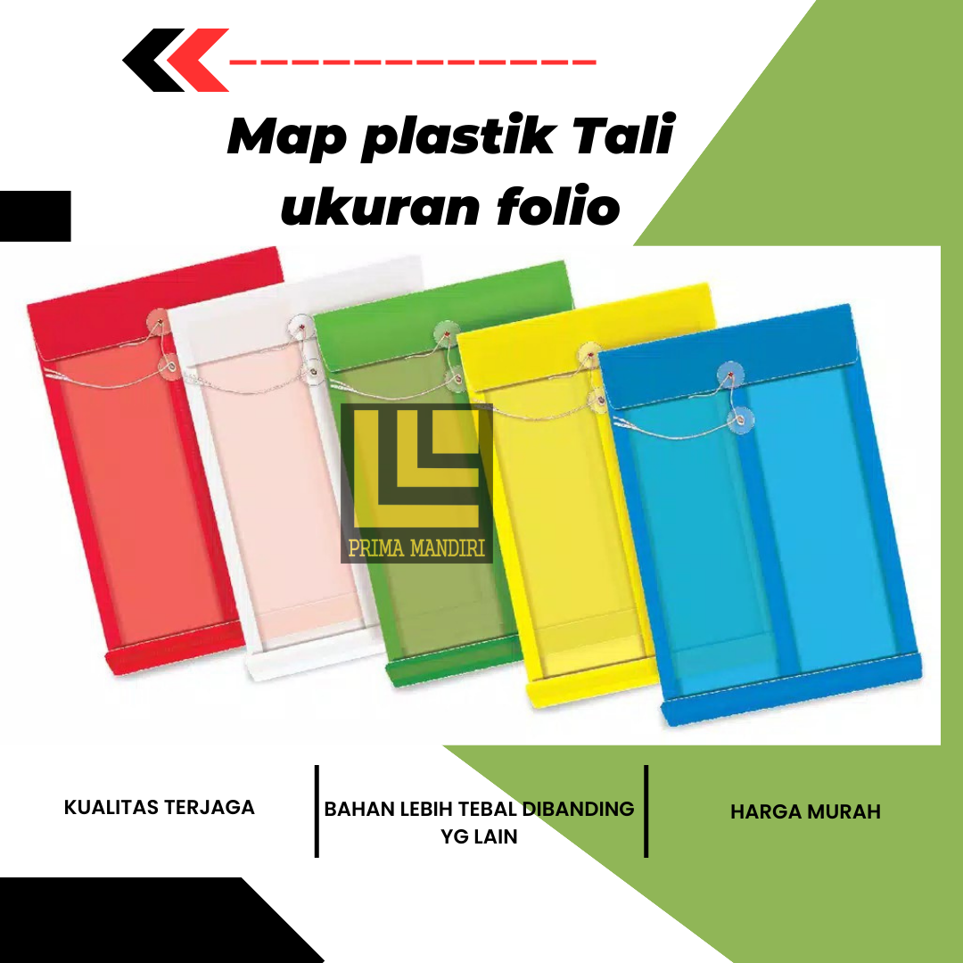 12 pcs Map plastik tali folio/f4 grosir murah bogor | Lazada Indonesia