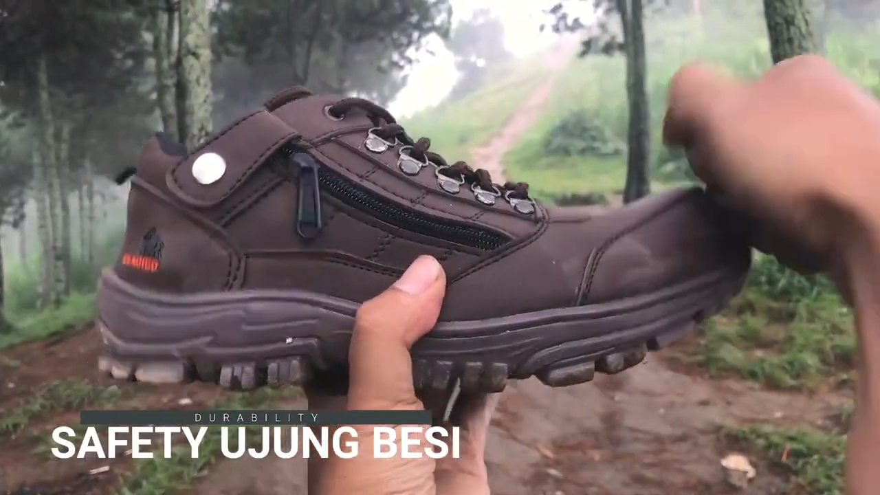 Sepatu Safety Sefty Boots Ujung Besi Zipper Sleting Resleting Cladico ...