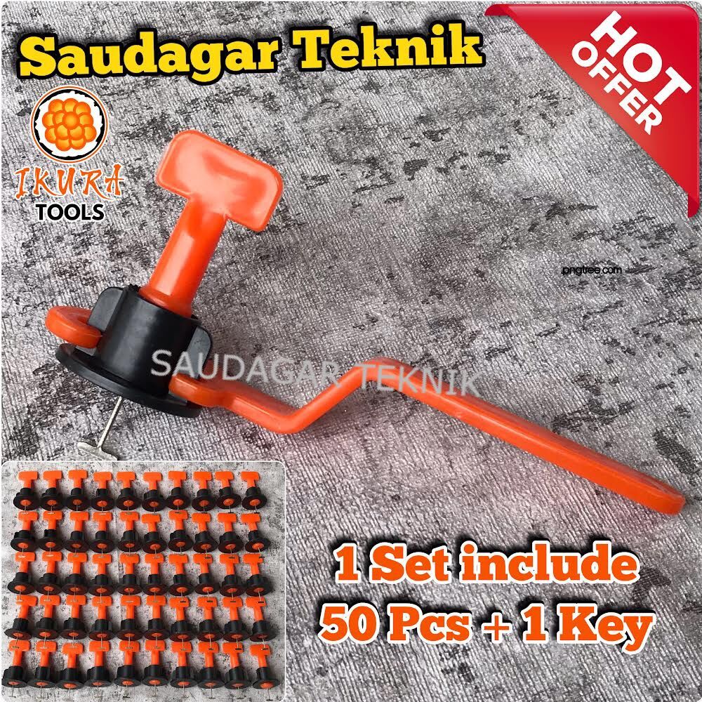Alat Perata Keramik PUTAR Nut 1mm 1,55mm IKURA Reusable Tile Leveler ...