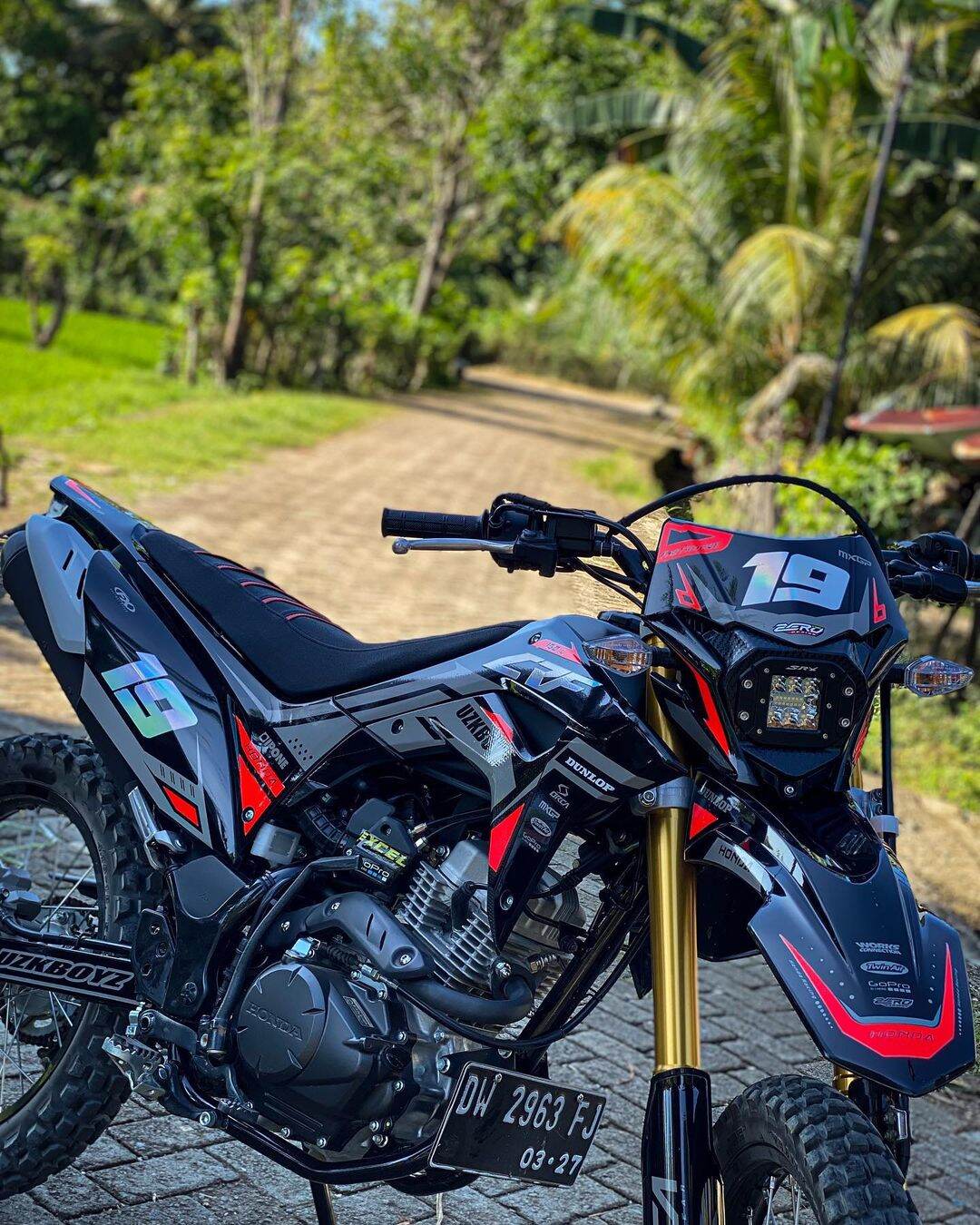 DECAL CUSTOM CRF 150L KOMBINASI HOLOGRAM KEREN | Lazada Indonesia