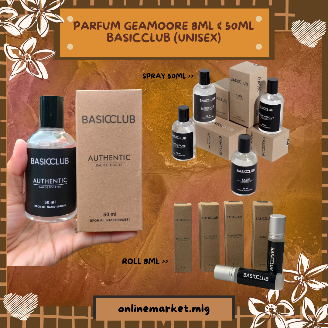 Geamoore Parfum Parfume Basicclub 50ml 8ml Unisex BPOM Original ...