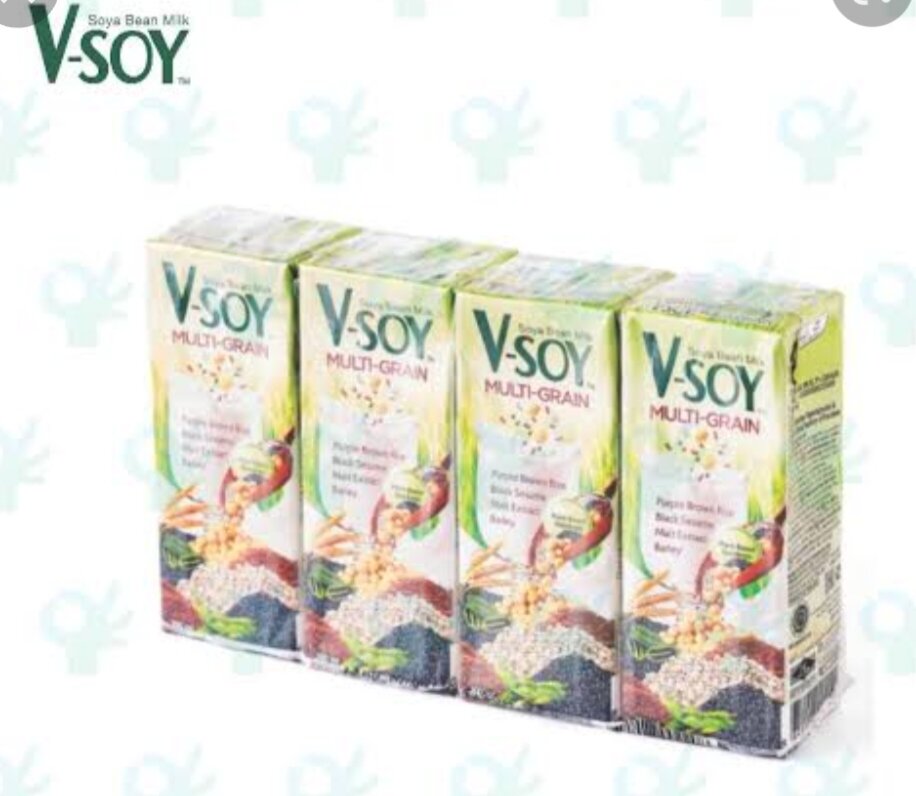 vsoy / v-soy 200 ml multigrain.kemasan isi 4 | Lazada Indonesia
