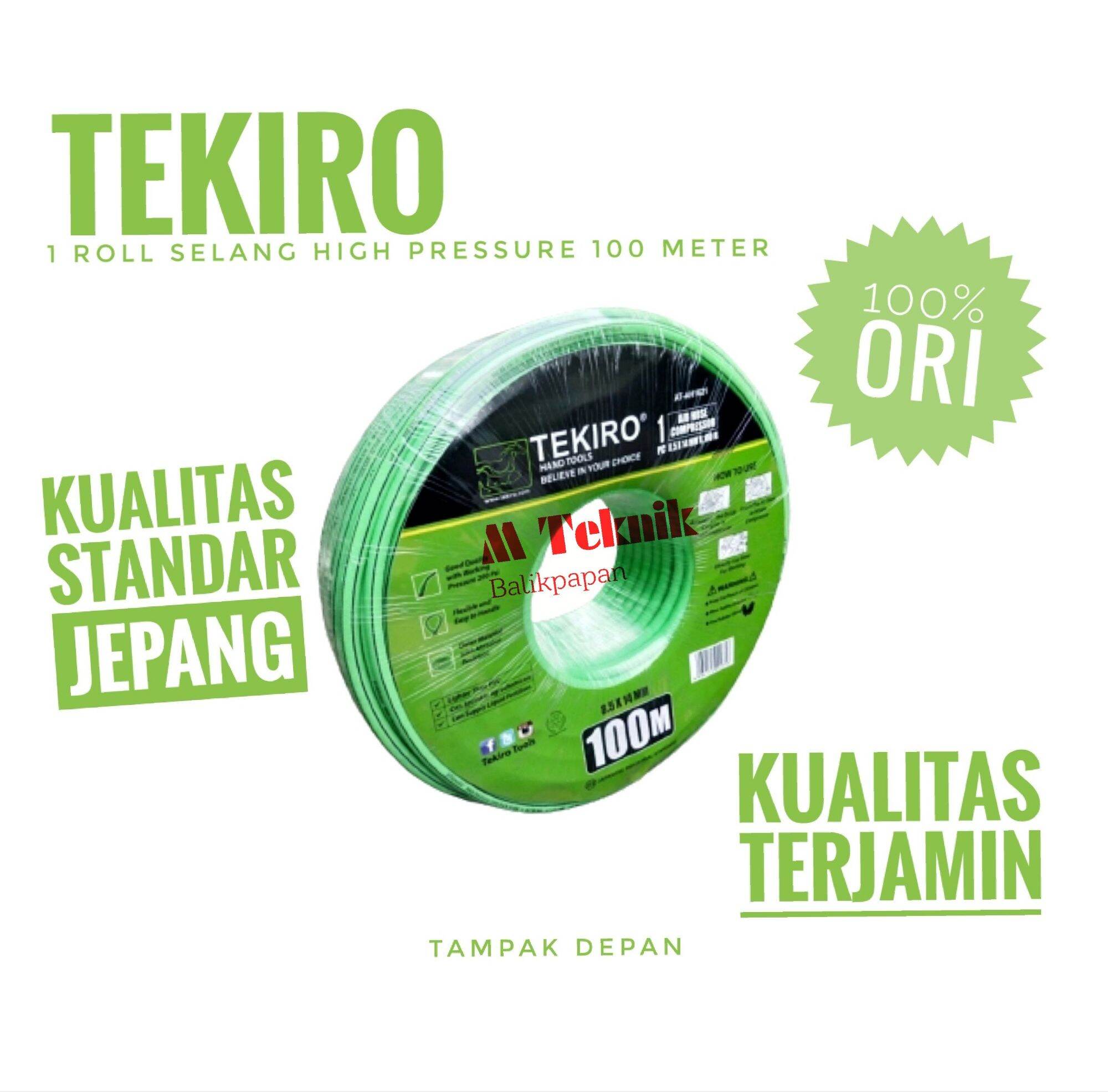 Selang High Pressure Tekiro 1 roll 100 meter kompresor angin hose air ...