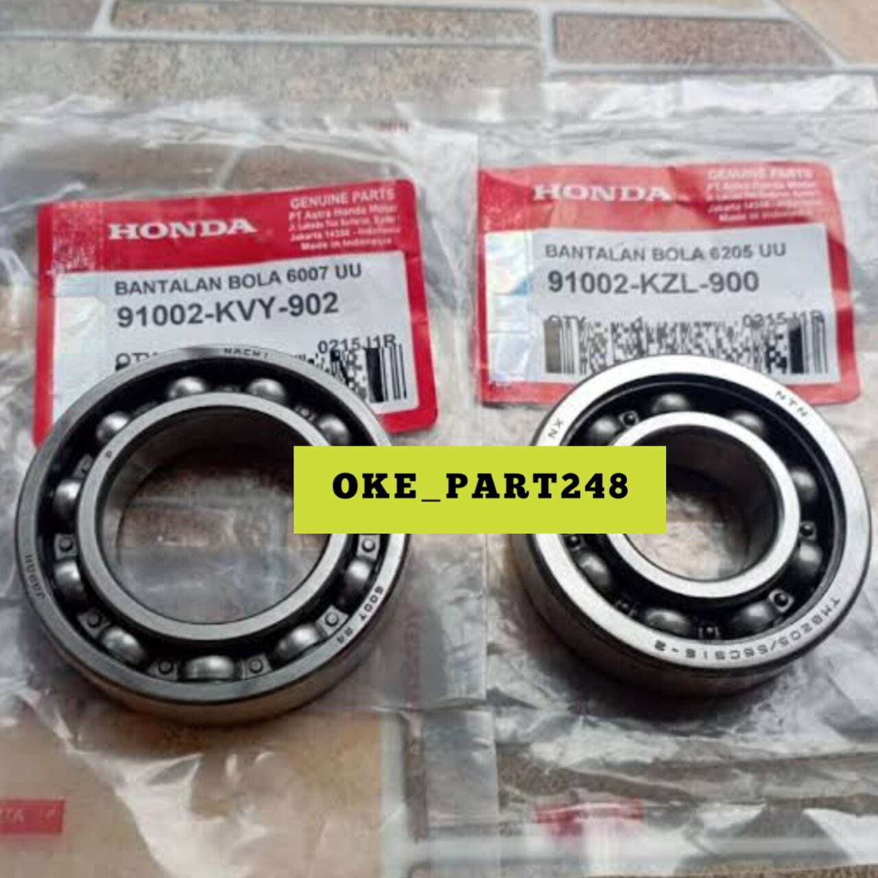 bearing kruk as beat fi vario 110 spacy scoopy 6007+6205 | Lazada Indonesia