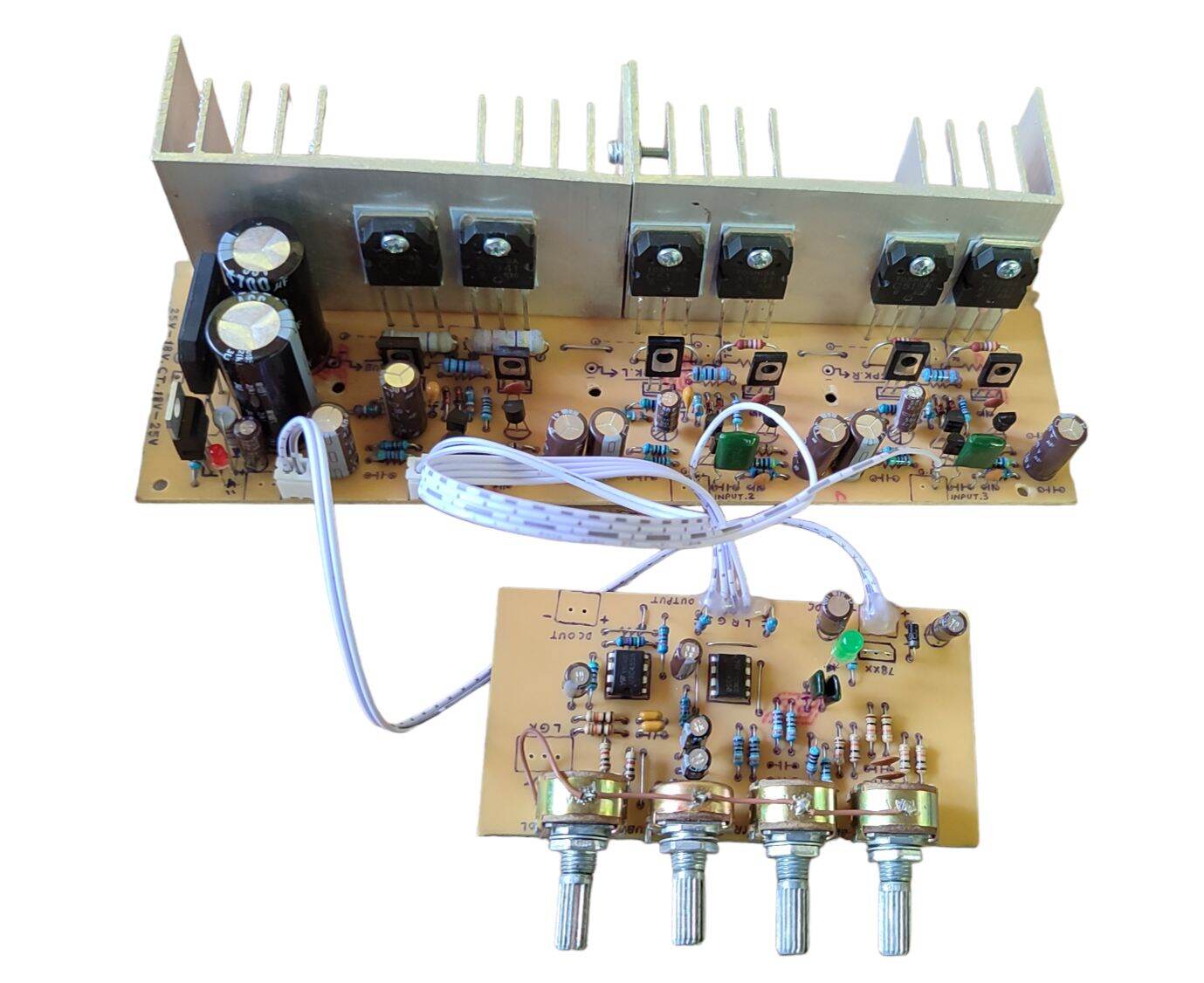 Kit Power Amplifier 2.1 subwoofer 300watt real. 3 channel speaker modul ...